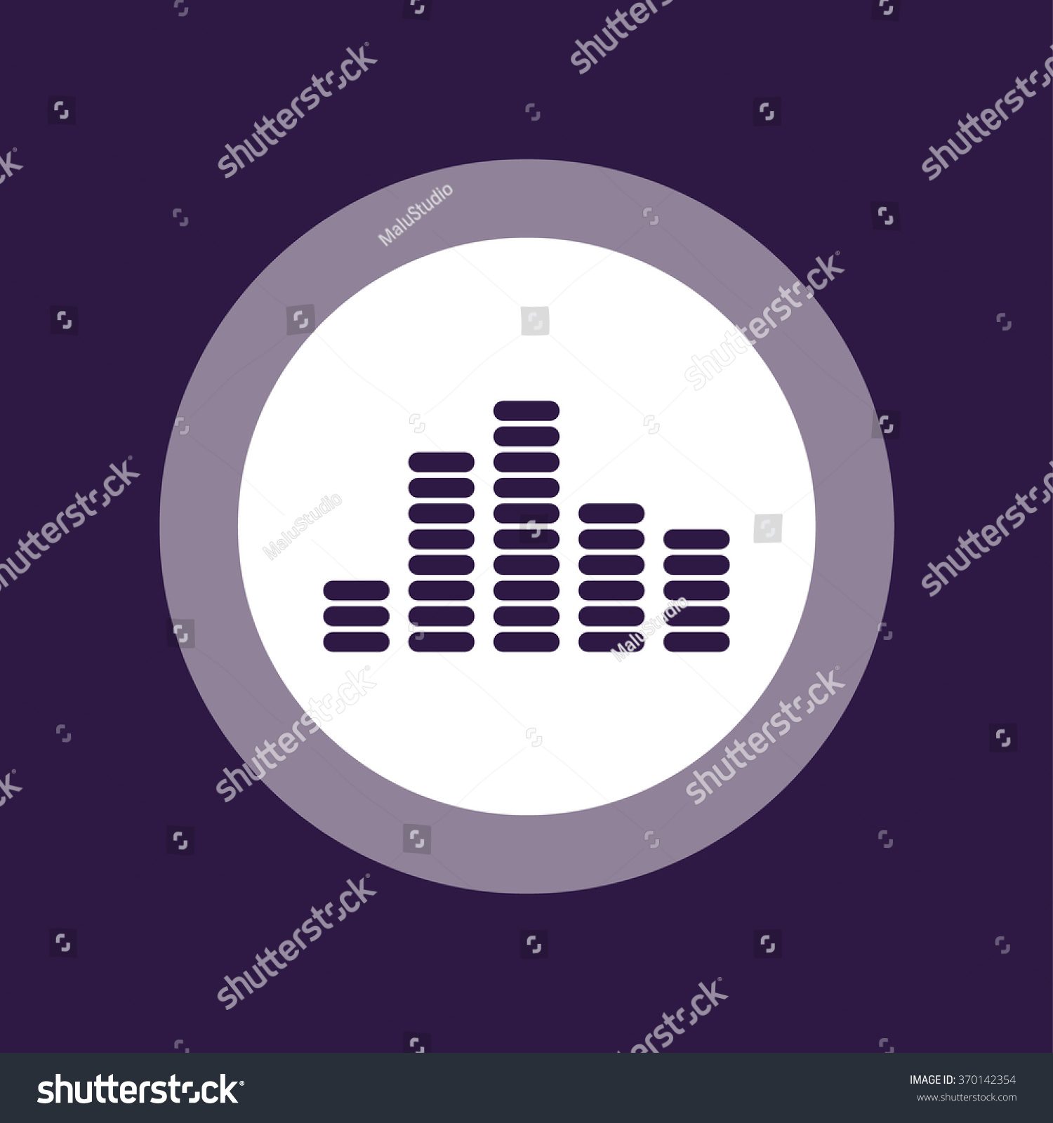 Sound Waves Icon Vector Illustration Stock Vector (Royalty Free ...