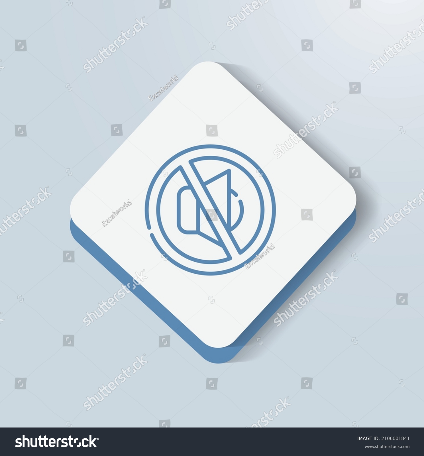 Soundproof Rooms Icon Vector Design Stock Vector (Royalty Free ...
