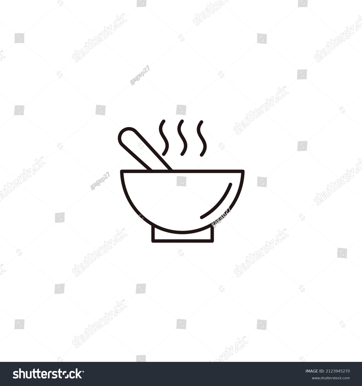 Soup Icons Symbol Vector Elements Infographic Stock Vector (Royalty ...