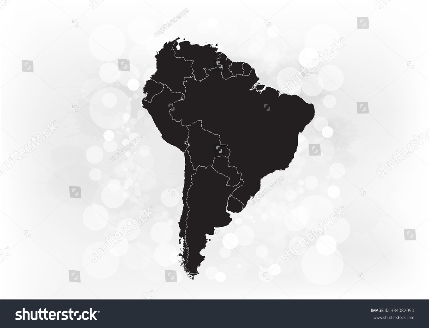 South American Map Vector Illustration: vector de stock (libre de ...