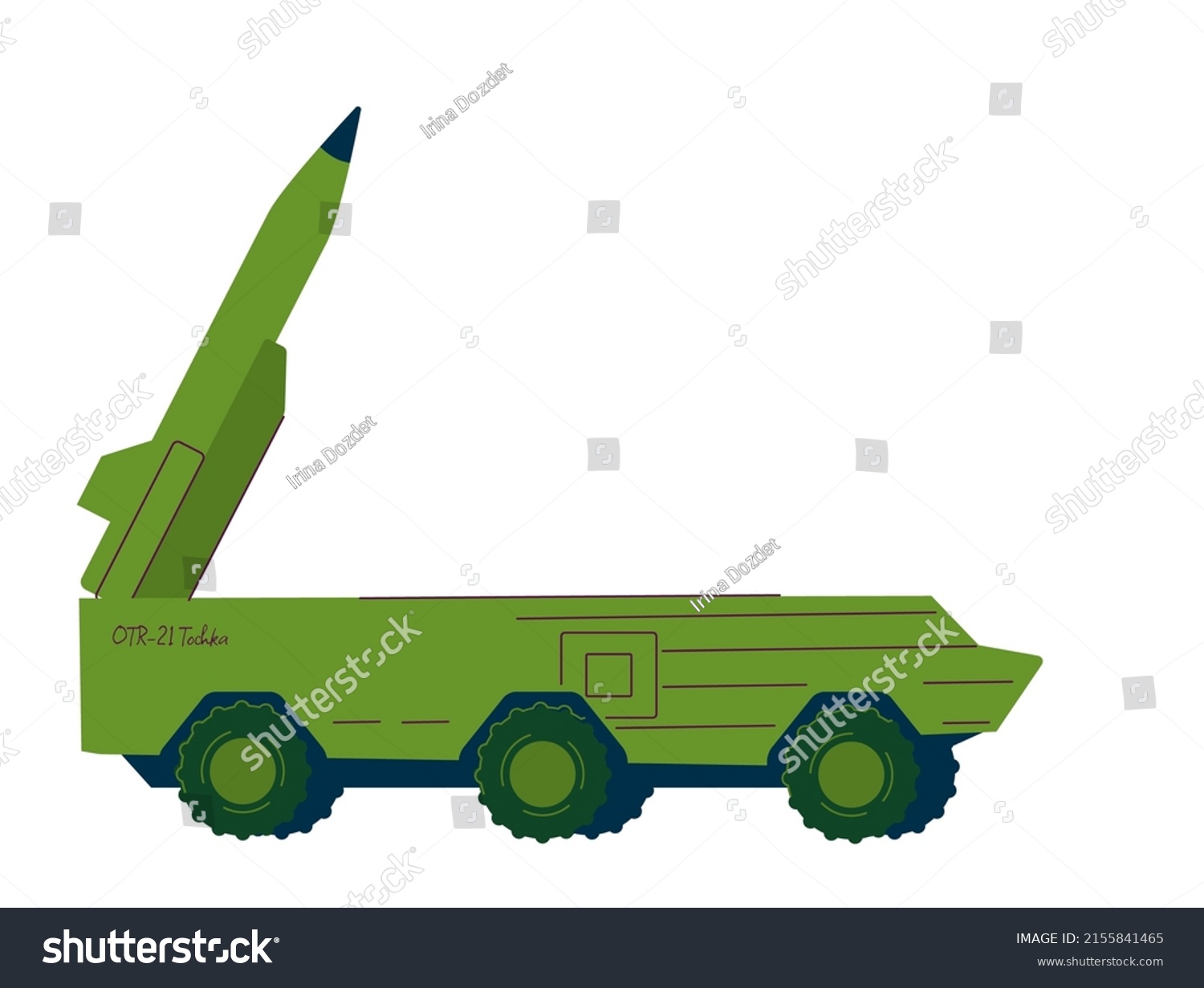 Soviet Tactical Missile System Tochka U Stock Vector (Royalty Free ...