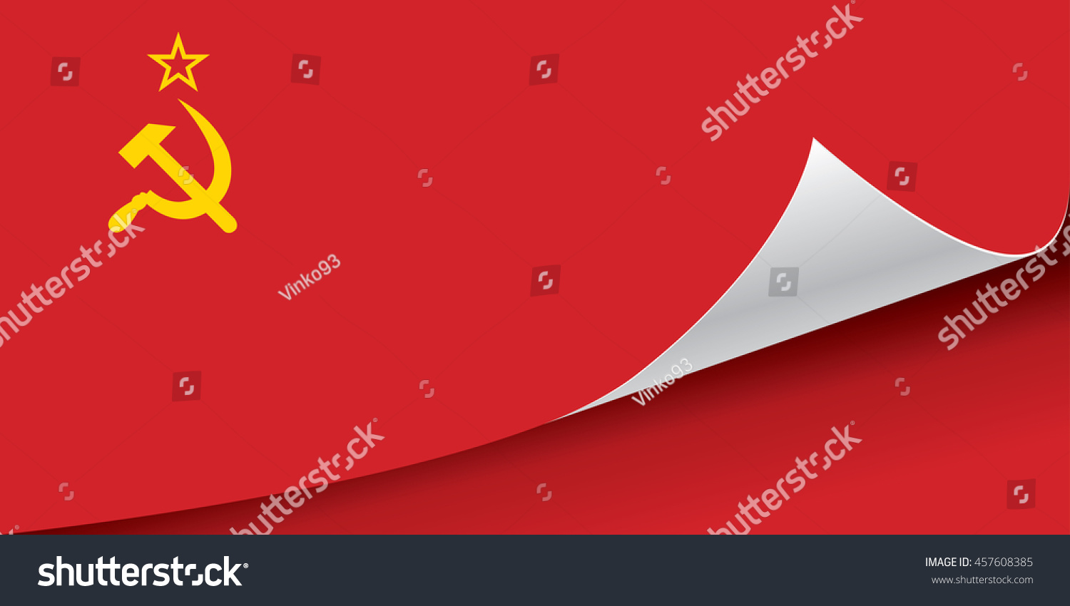 Soviet Union Flag Vector Illustration Stock Vector (Royalty Free ...