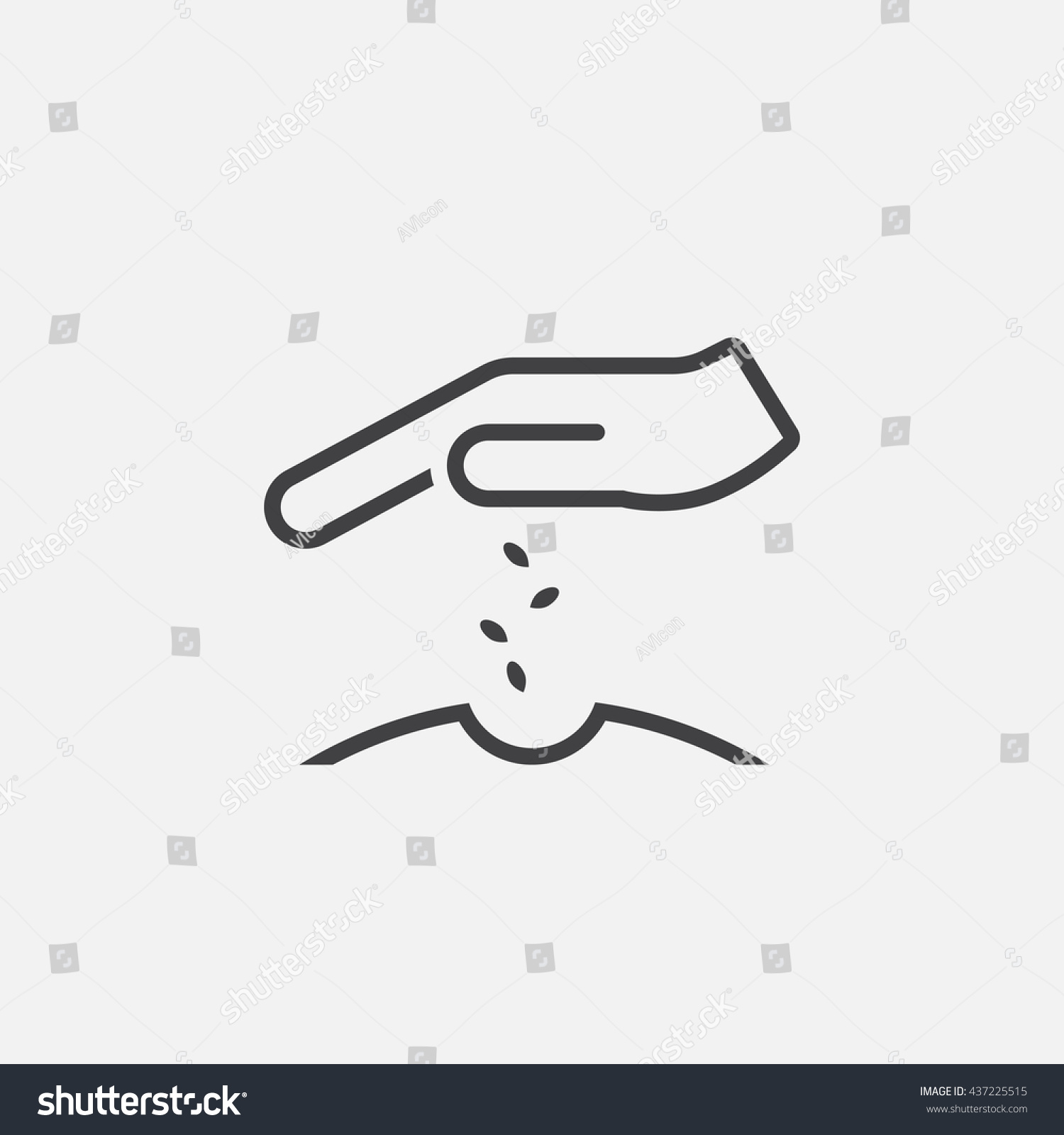 Sowing Seeds Icon Stock Vector (Royalty Free) 437225515 | Shutterstock
