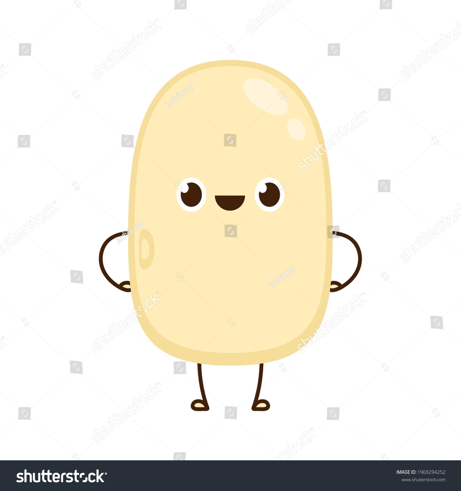 Soybean Vector Soybean Character Design Stock Vector (Royalty Free ...