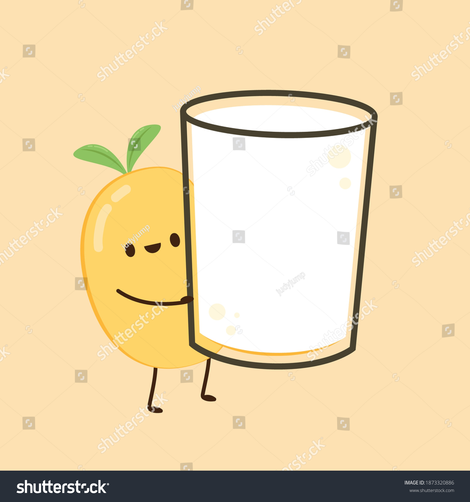 Soybean Vector Soybean Character Design Soy Stock Vector (Royalty Free ...