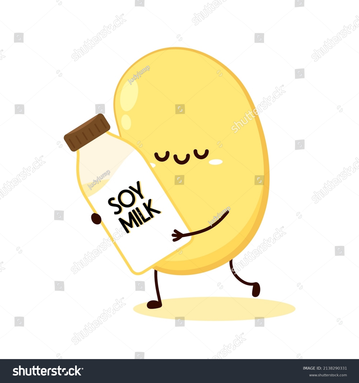 Soybean Vector Soybean Character Design Soy Stock Vector (Royalty Free ...