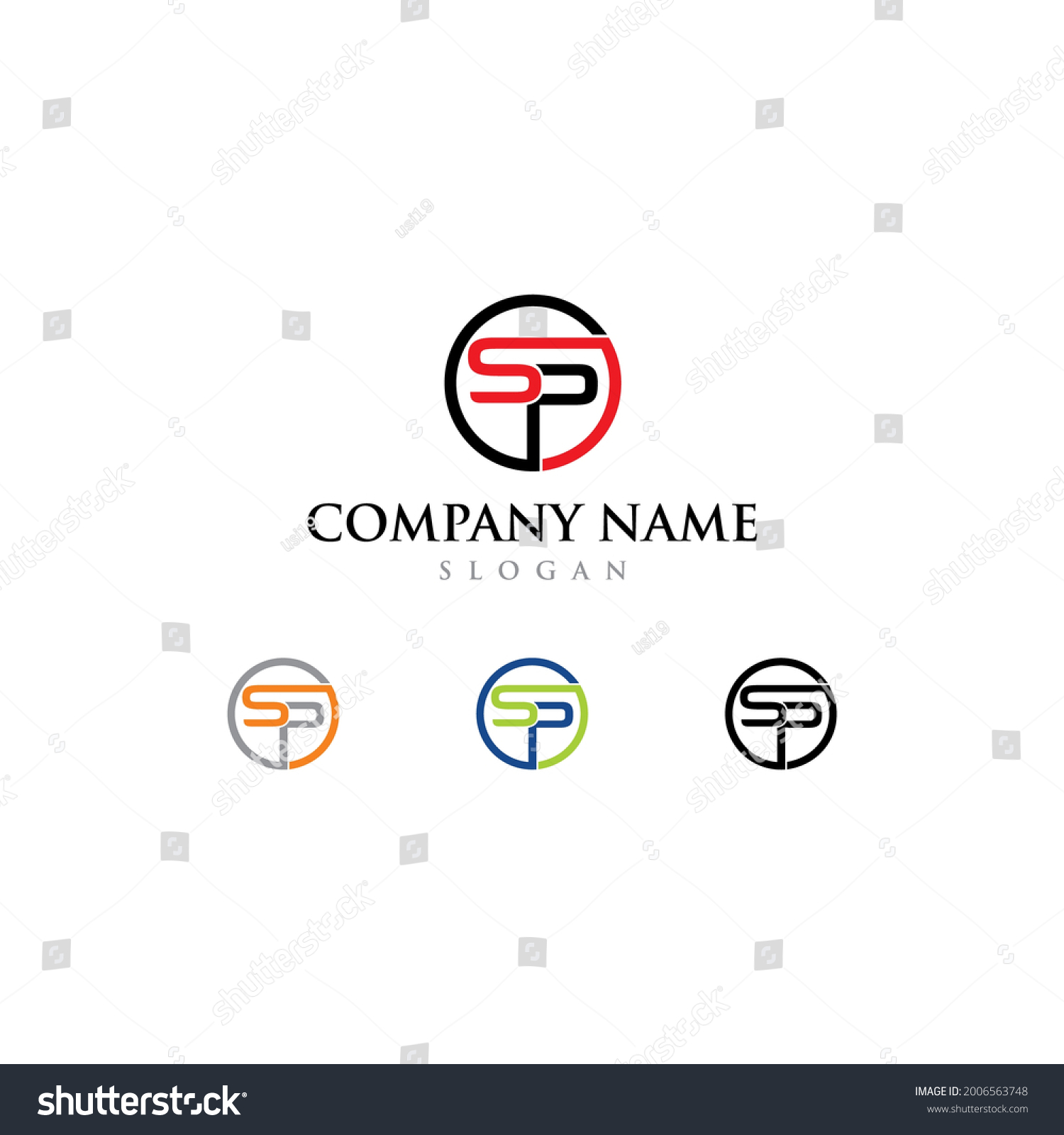 Sp Letters Logo Vector 003 Stock Vector (Royalty Free) 2006563748 ...