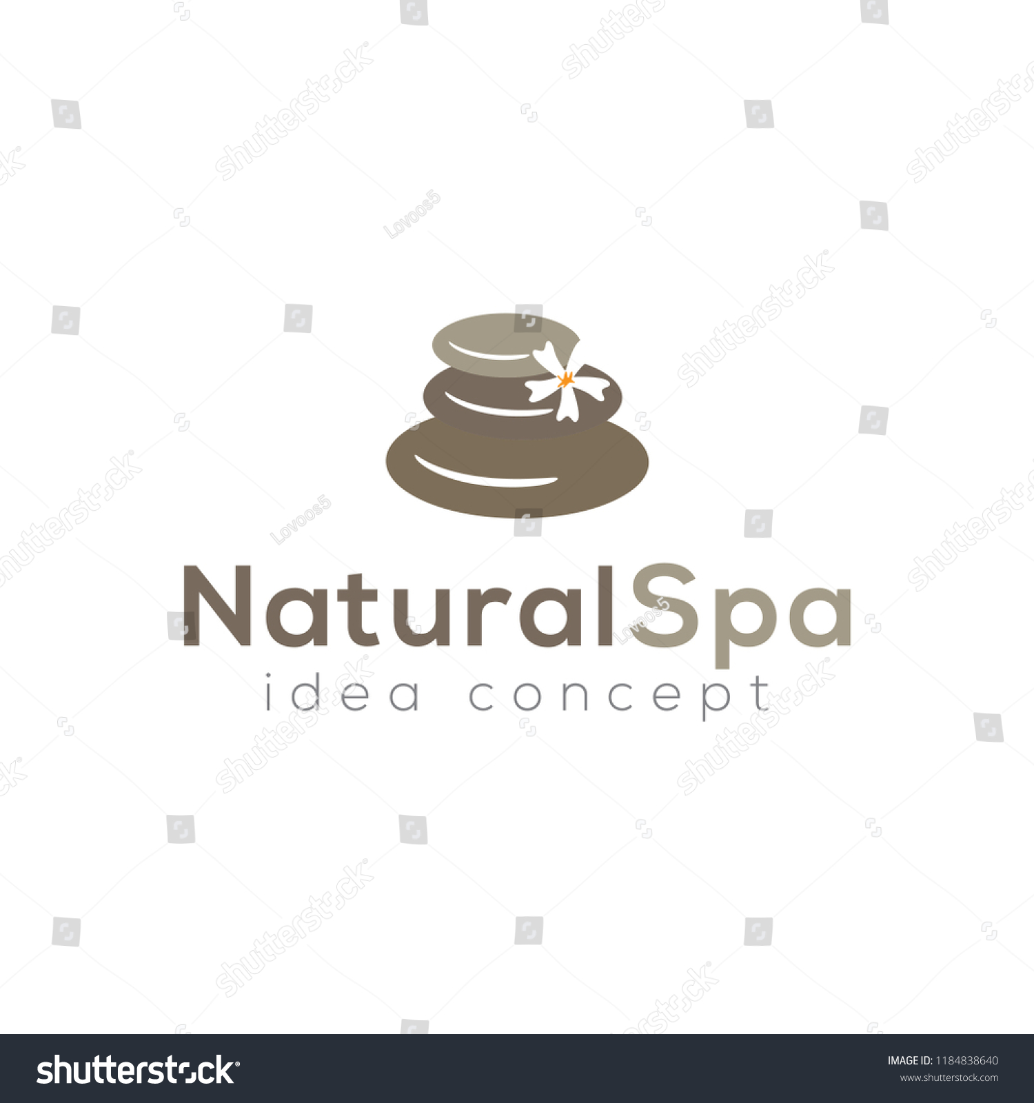 Spa Concept Logo Design Template 스톡 벡터(로열티 프리) 1184838640 | Shutterstock