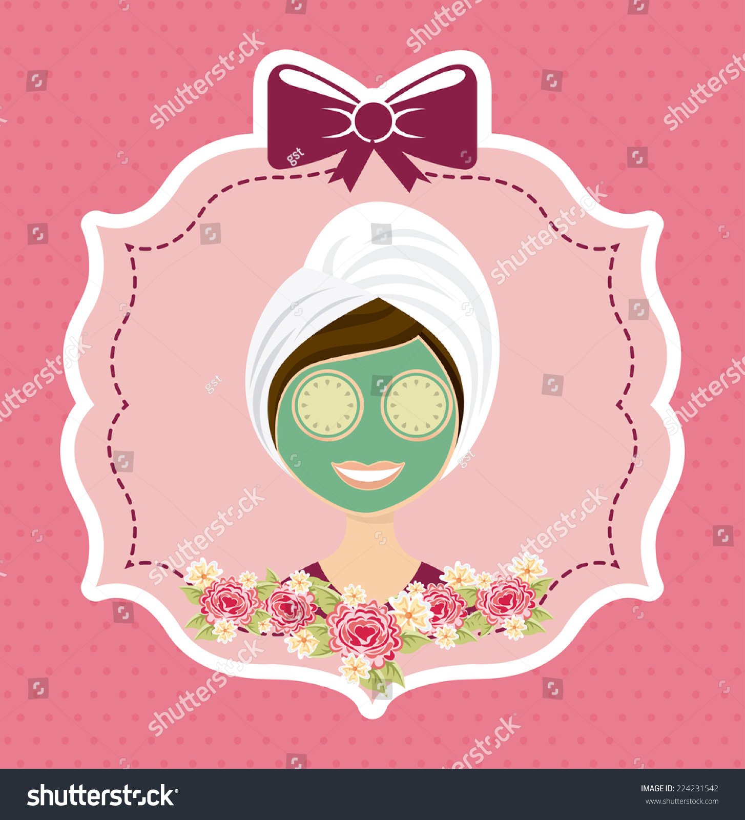 Spa Graphic Design Vector Illustration Stock Vector (Royalty Free ...