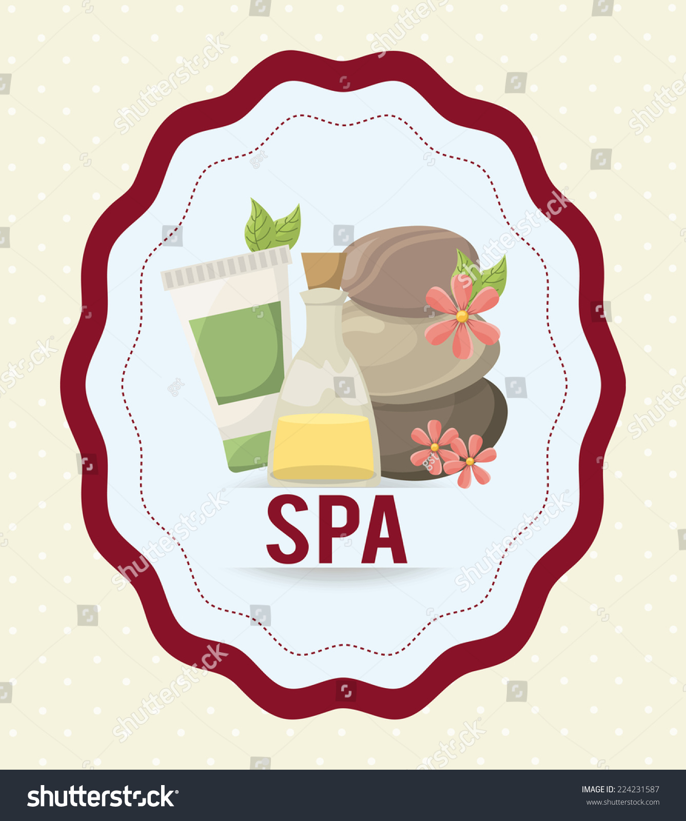 Spa Graphic Design Vector Illustration Stock Vector (Royalty Free ...