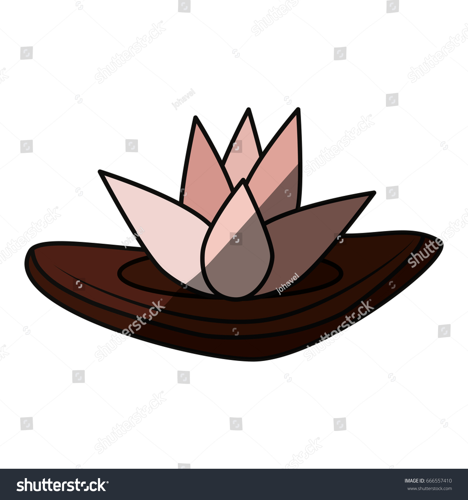 Spa Lotus Symbol Stock Vector (Royalty Free) 666557410 | Shutterstock