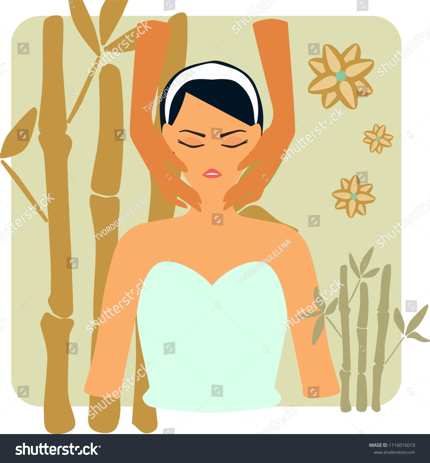 Spa Women Vector Stock Vector (Royalty Free) 1116016019 | Shutterstock