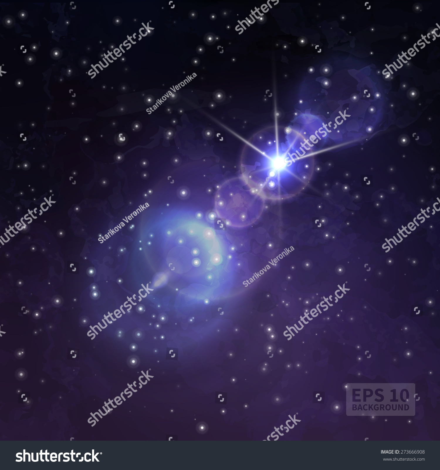 Space Background Texture Twinkling Stars Flash Stock Vector (Royalty ...
