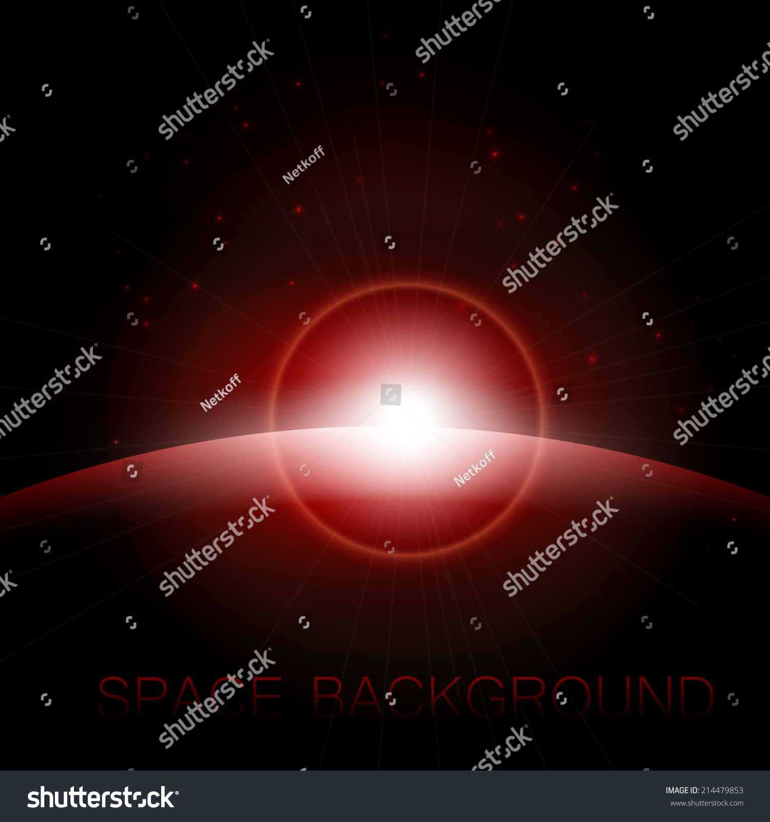 Space Background Light Vector Illustration Stock Vector (Royalty Free ...