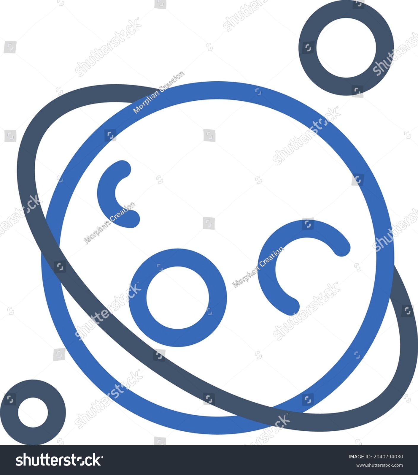 Space Blue Planet Illustration Vector On Stock Vector (Royalty Free ...