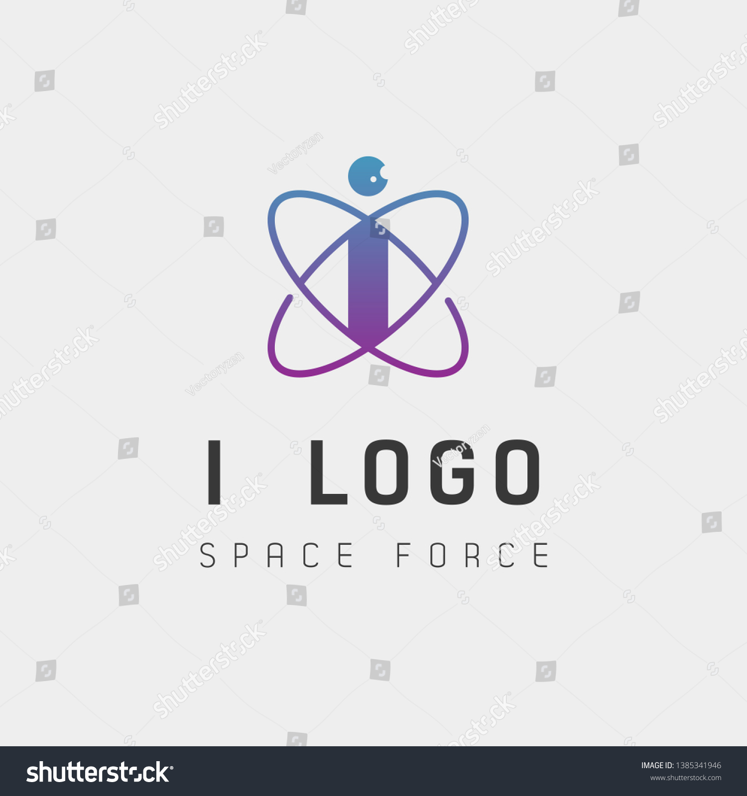 Space Force Logo Design Initial Galaxy Stock Vector (Royalty Free ...