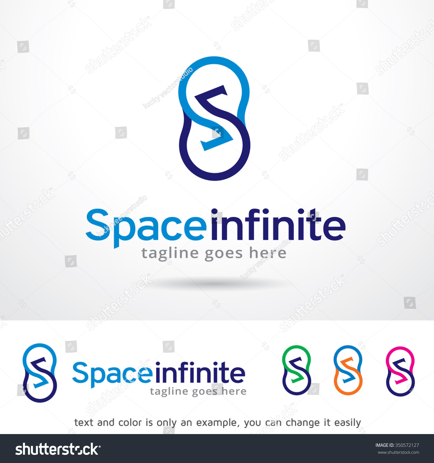 Space Infinite Logo Template Design Vector Stock Vector (Royalty Free ...