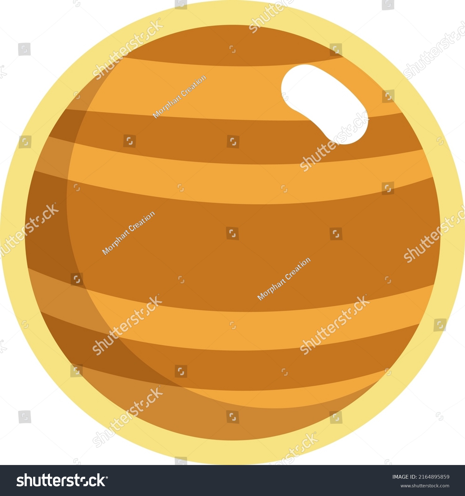 Space Jupiter Illustration Vector On White Stock Vector (Royalty Free ...