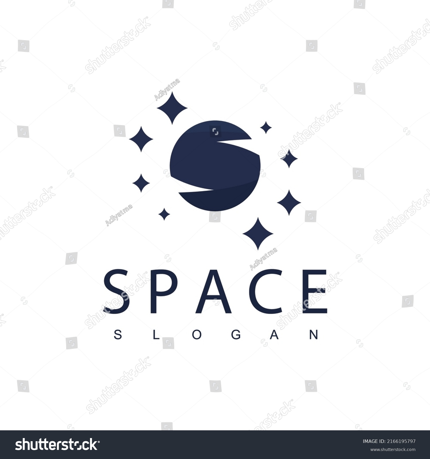 Space Logo Using Star Planet Icon Stock Vector (Royalty Free ...
