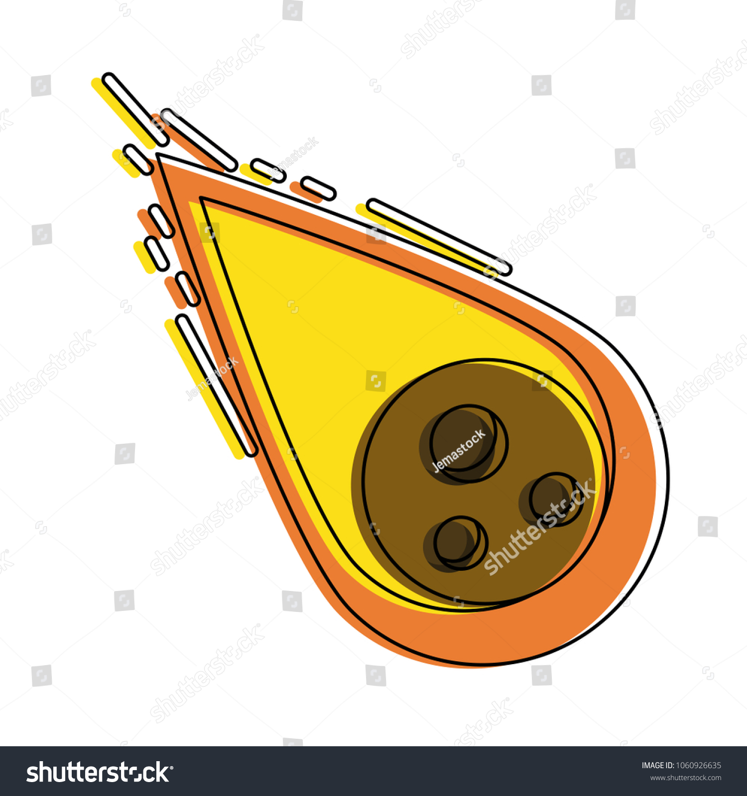 Space Meteor Symbol Stock Vector (Royalty Free) 1060926635 | Shutterstock