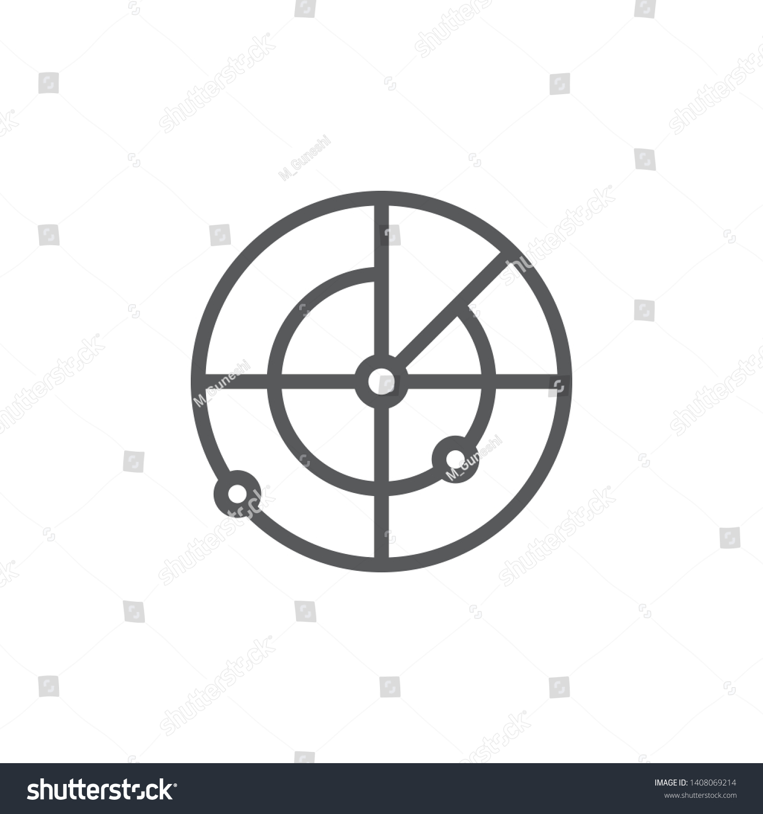 Space Radar Icon Vector Spage Concept : image vectorielle de stock ...