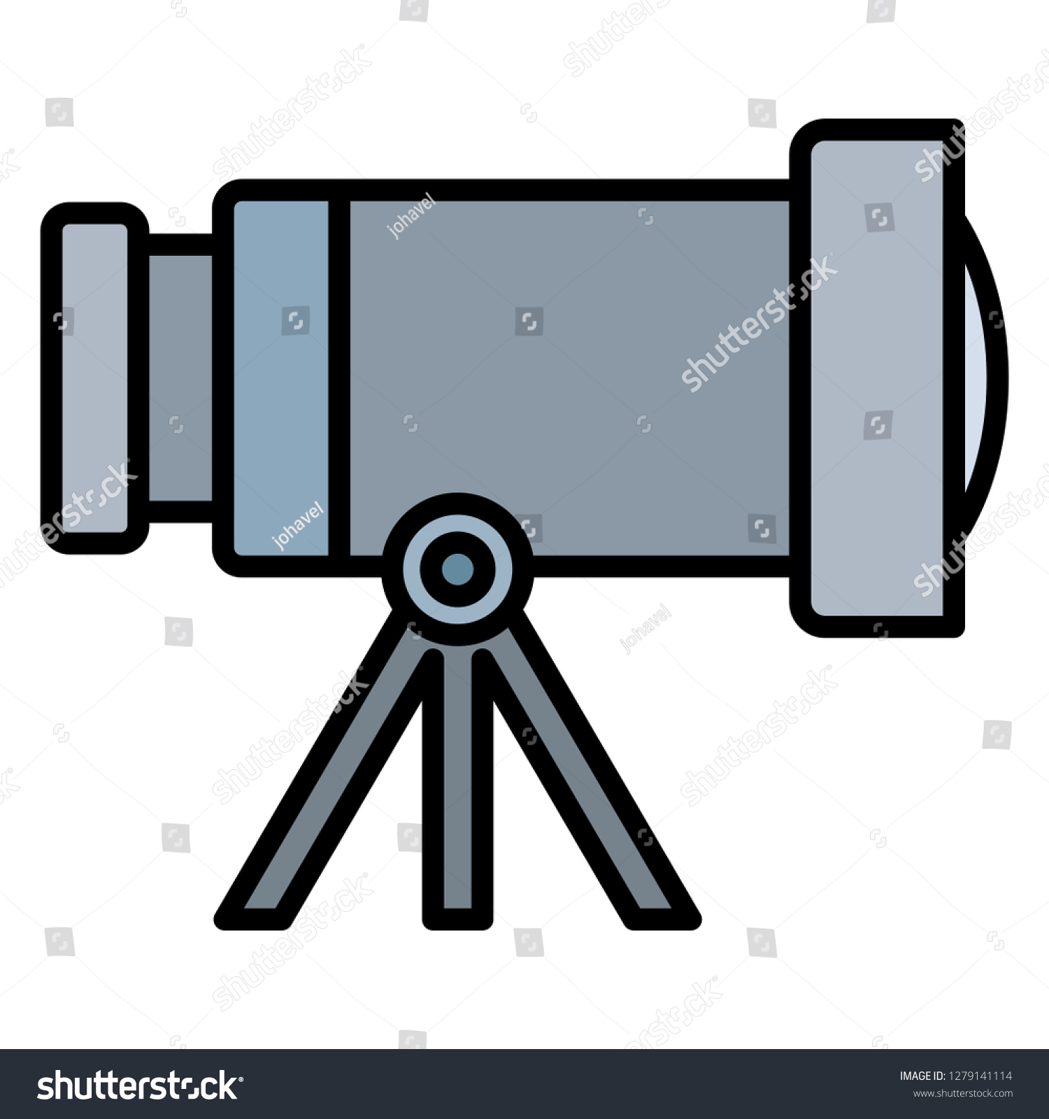 Space Telescope Design Stock Vector (Royalty Free) 1279141114 ...