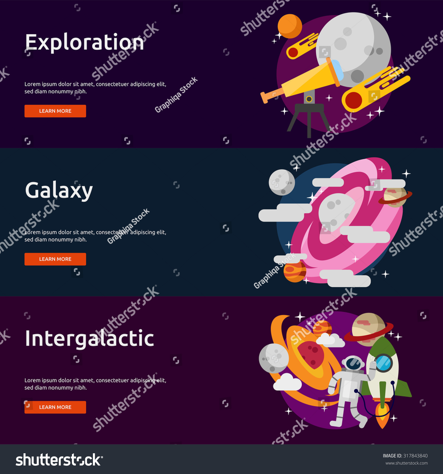 Space Universe Stock Vector (Royalty Free) 317843840 | Shutterstock