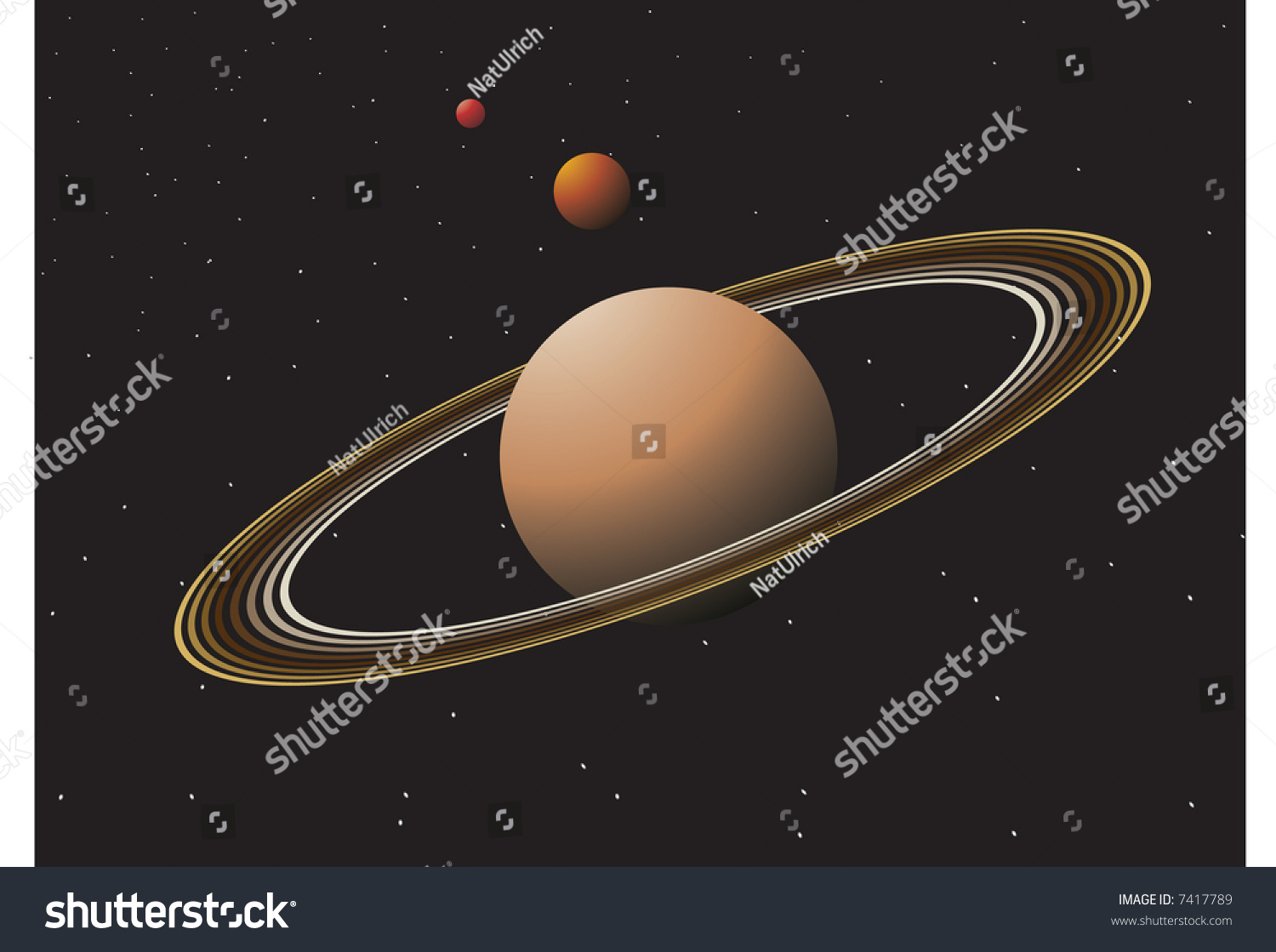 Space Planets Vector Illustration Stock Vector (Royalty Free) 7417789 ...