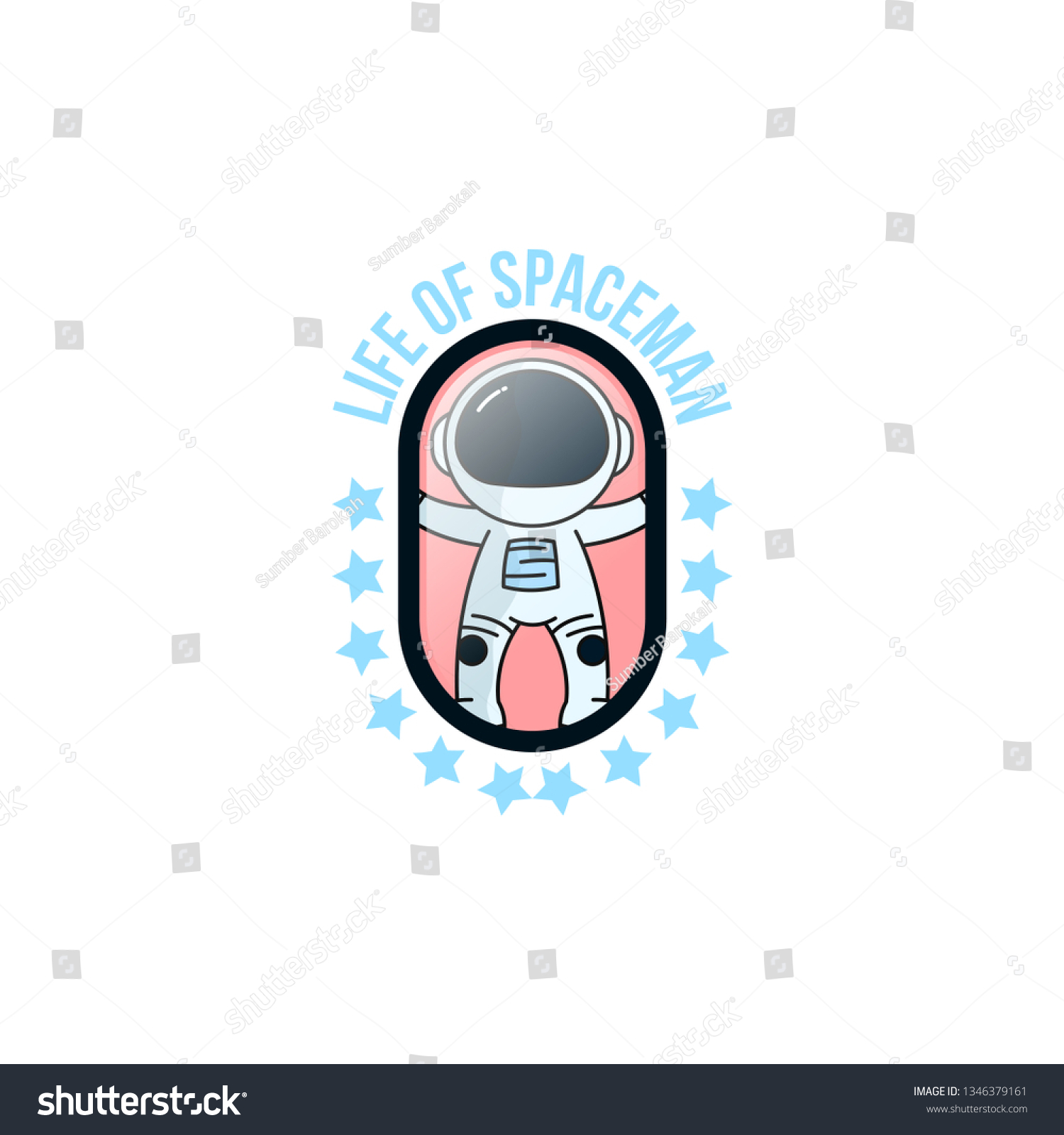 Spaceman Logo Vector Astronaut Logo Template Stock Vector (Royalty Free ...
