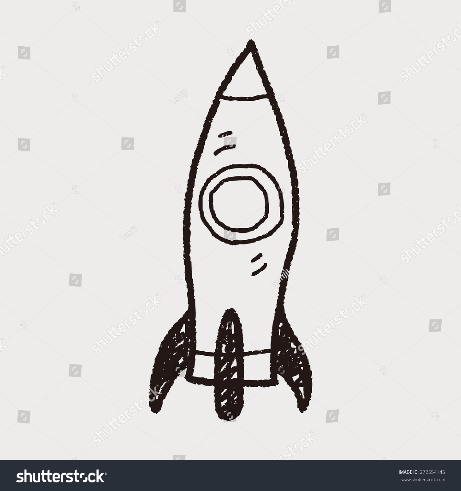 Spaceship Doodle Stock Vector (Royalty Free) 272554145 | Shutterstock
