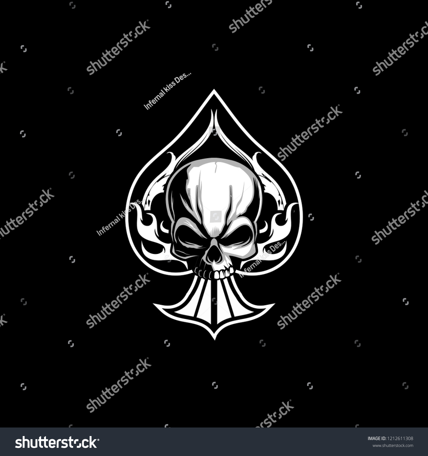 1,729 Skull spade Images, Stock Photos & Vectors | Shutterstock