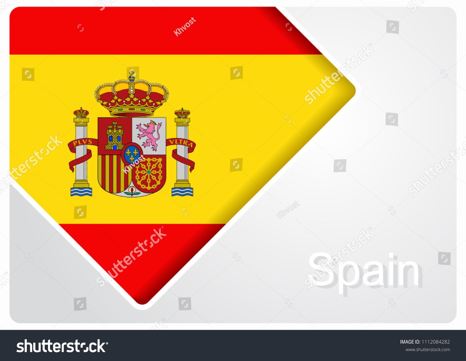 Spanish Flag Design Background Layout Vector Stock Vector (Royalty Free ...