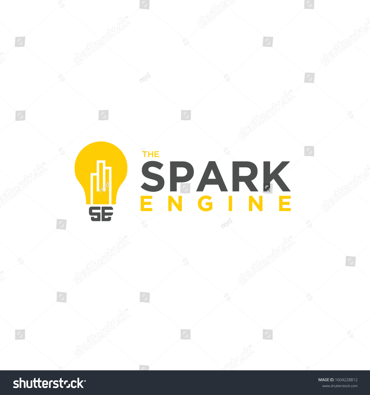 Spark Engine Lights Logo Design Stock Vector (Royalty Free) 1604228812 ...
