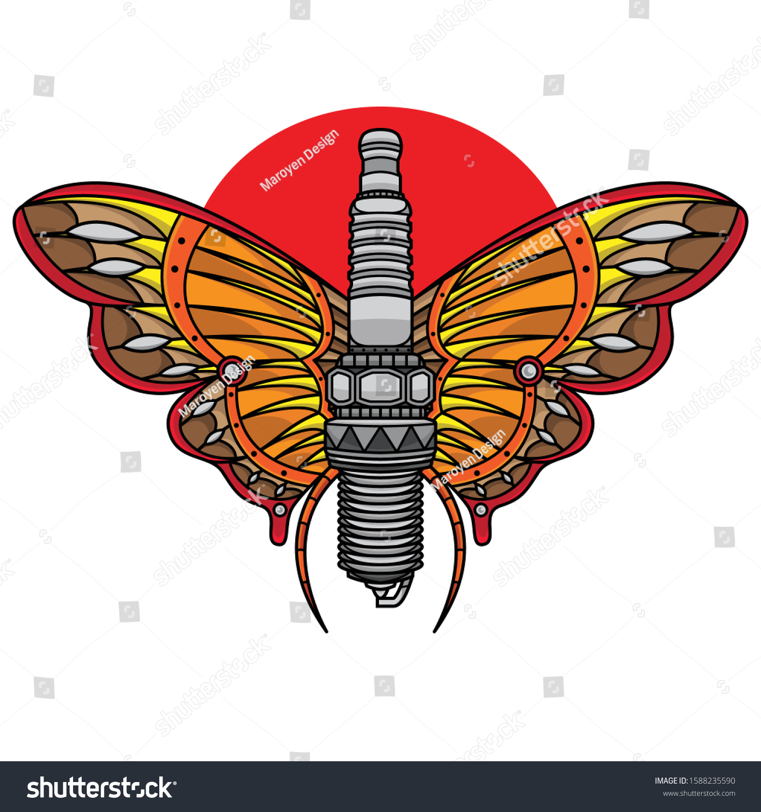 Spark Plug Traditional Tattoo Vector Eps Stock Vector (Royalty Free ...