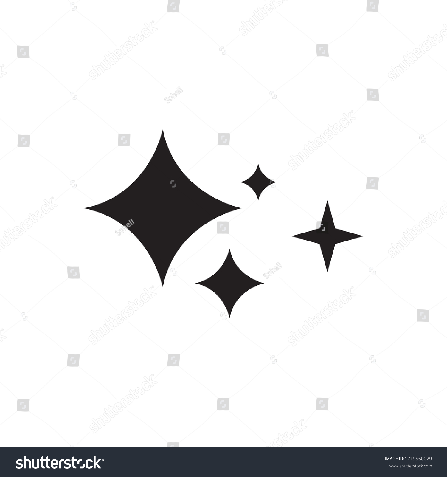 Sparkle Icon Vector Logo Template Stock Vector (Royalty Free ...