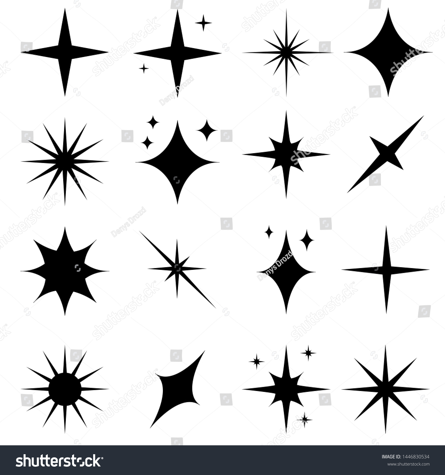 Sparkle Vector Icons Set Shine Symbol Stock Vector (Royalty Free ... Sparkle Vector Icons Set Shine Symbol Stock Vector (Royalty Free ...
