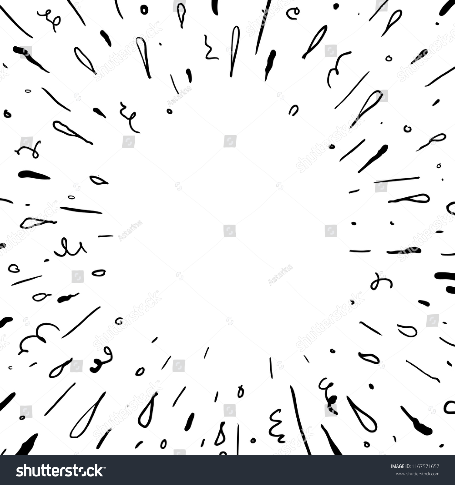 Sparkling Hand Drawn Stock Vector (Royalty Free) 1167571657 | Shutterstock