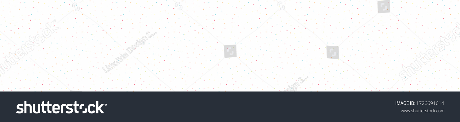 Sparse Confetti Dotty Border Texture Seamless Stock Vector (Royalty ...