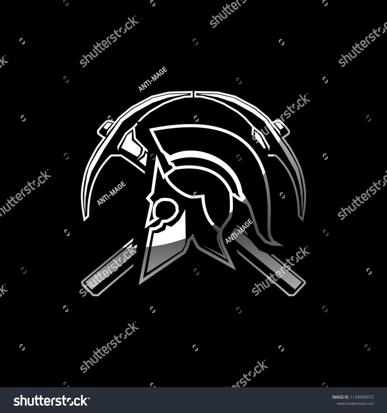 Sparta Logo Design Stock Vector (Royalty Free) 1143950072