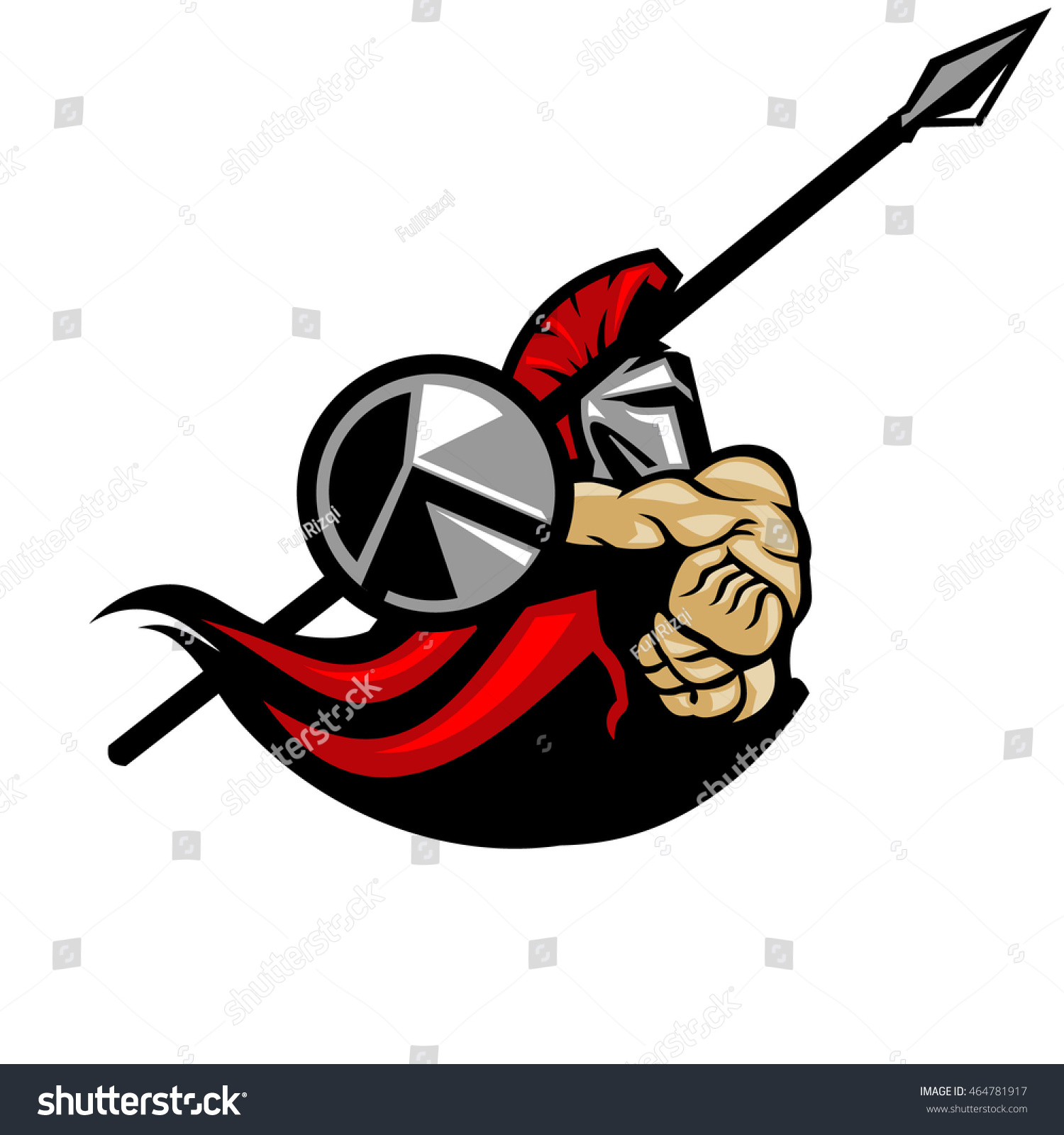Spartan Knight Stock Vector 464781917 - Shutterstock