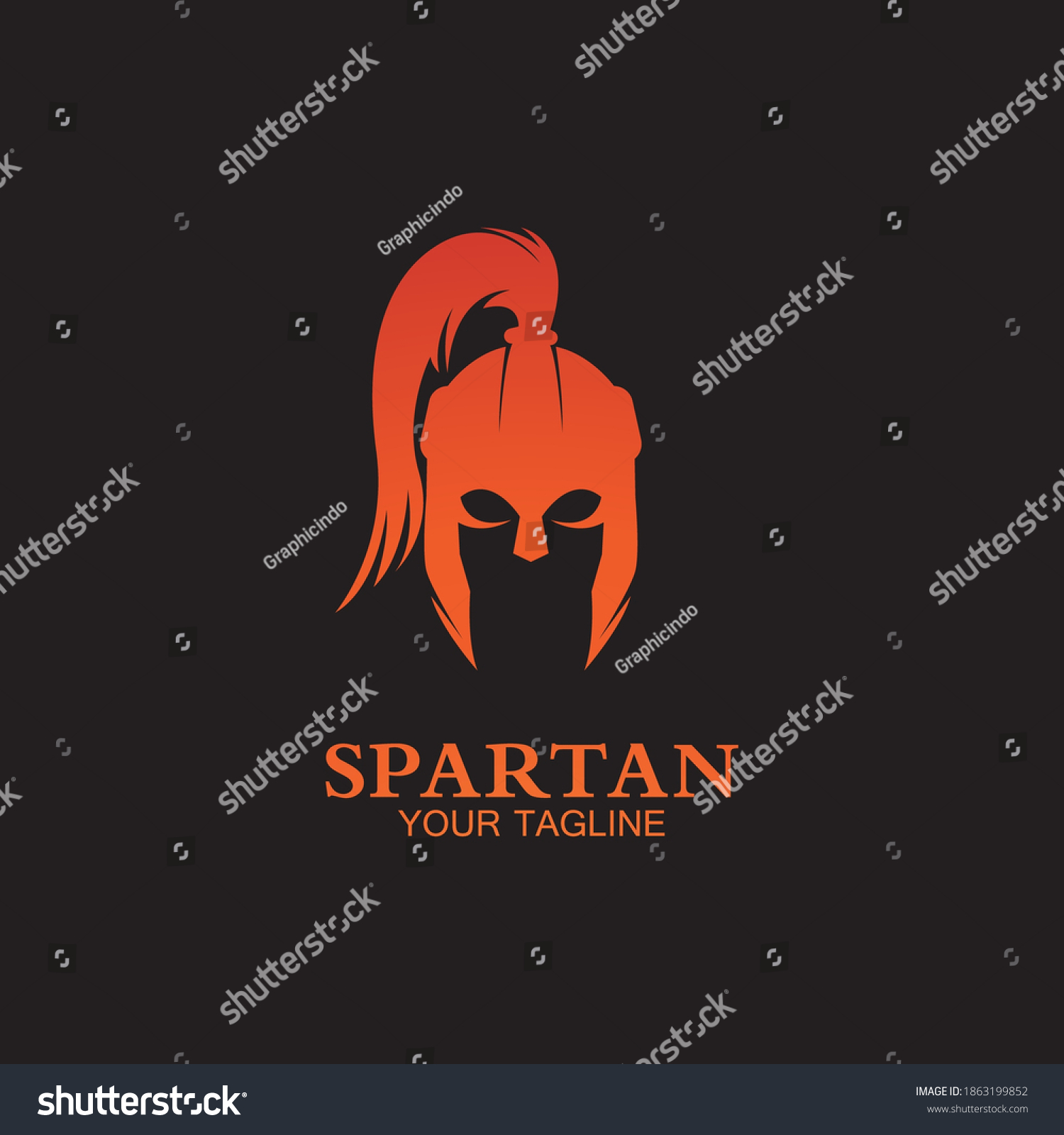 Spartan Logo Icon Designs Vector Stock Vector (Royalty Free) 1863199852 ...