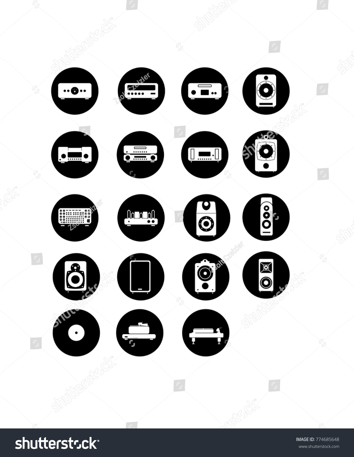 Spe Hifi Icon Set Stock Vector (Royalty Free) 774685648 | Shutterstock