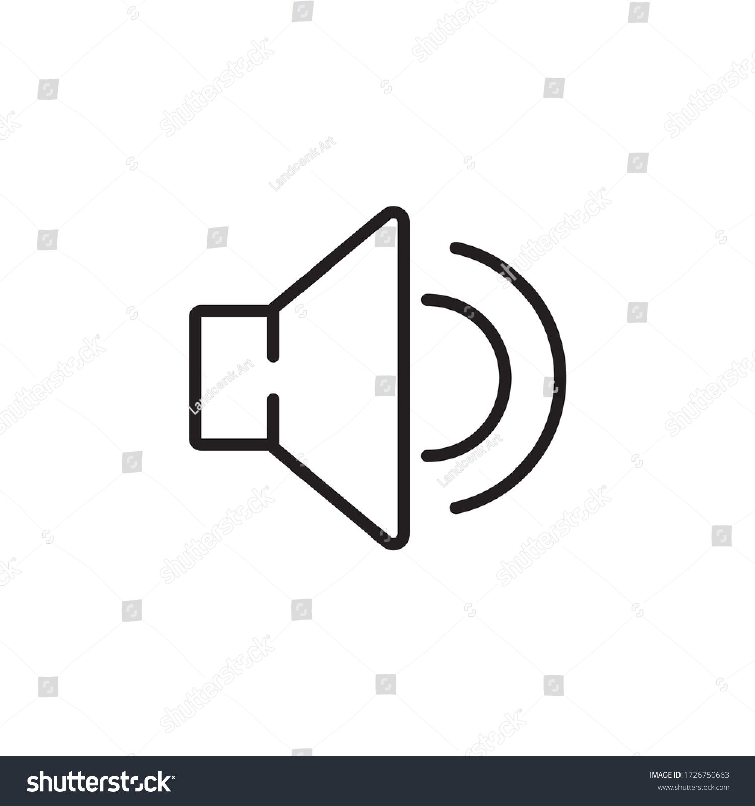 Speaker Icon Symbol Vector Design Stock Vector (Royalty Free ...