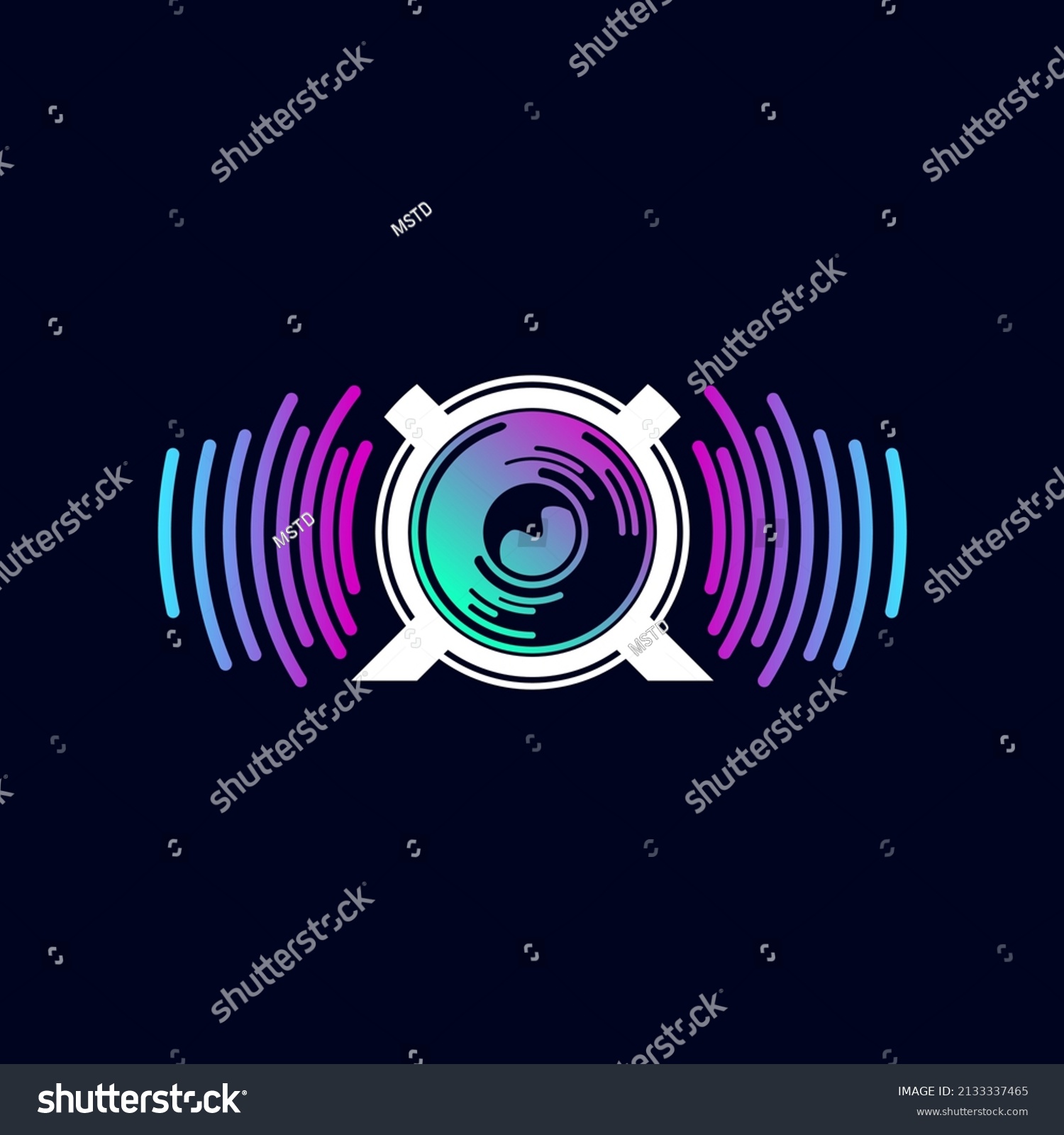 Speaker Logo Design Vector Template Stock Vector (Royalty Free ...