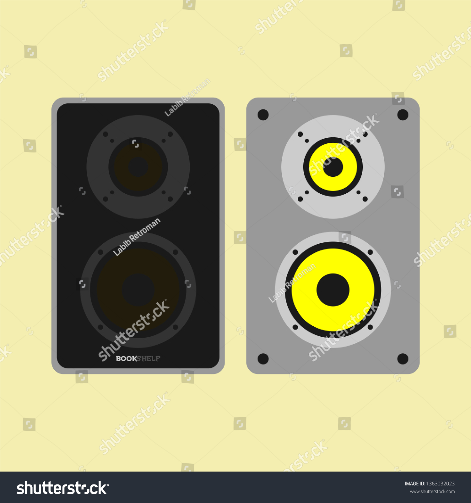 Speaker Stereo Set Stock Vector (Royalty Free) 1363032023 | Shutterstock