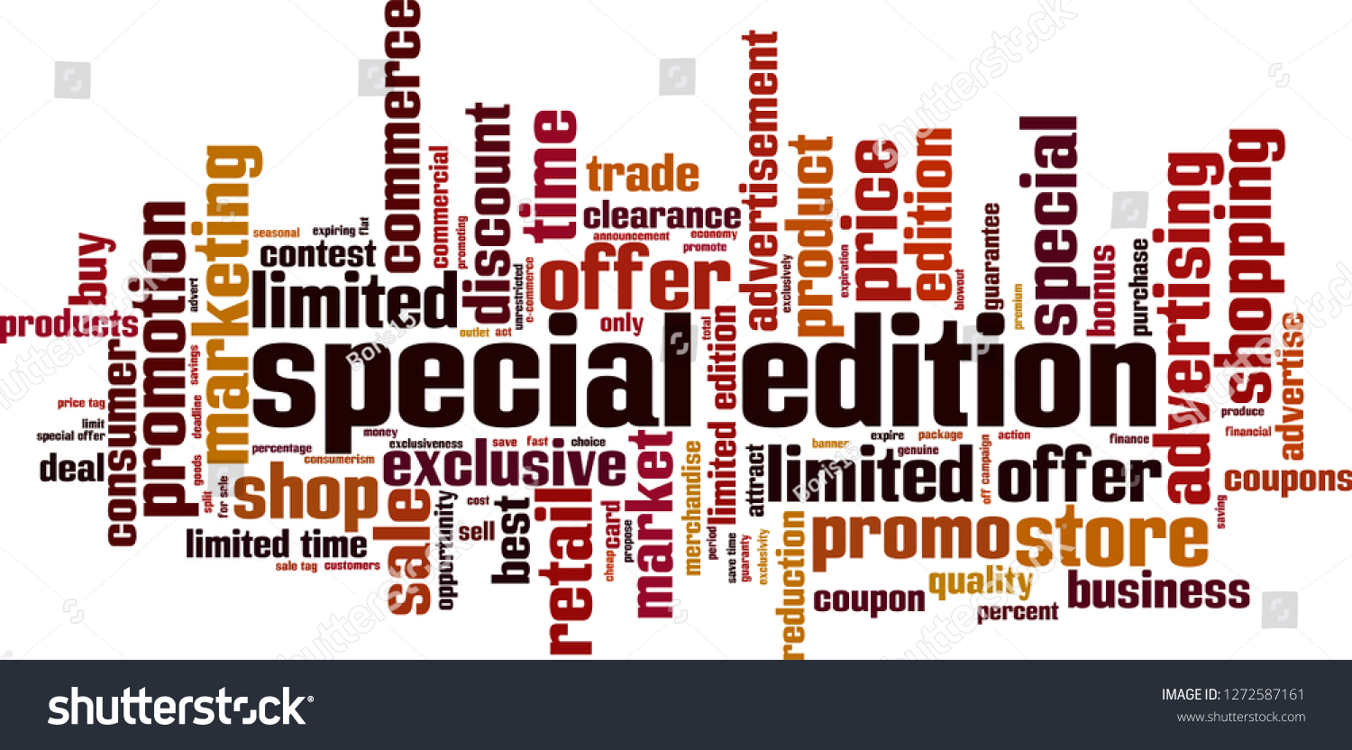 Special Edition Word Cloud Concept Vector Stock Vector (Royalty Free ...