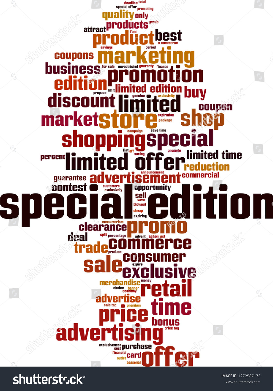 Special Edition Word Cloud Concept Vector Stock Vector (Royalty Free ...