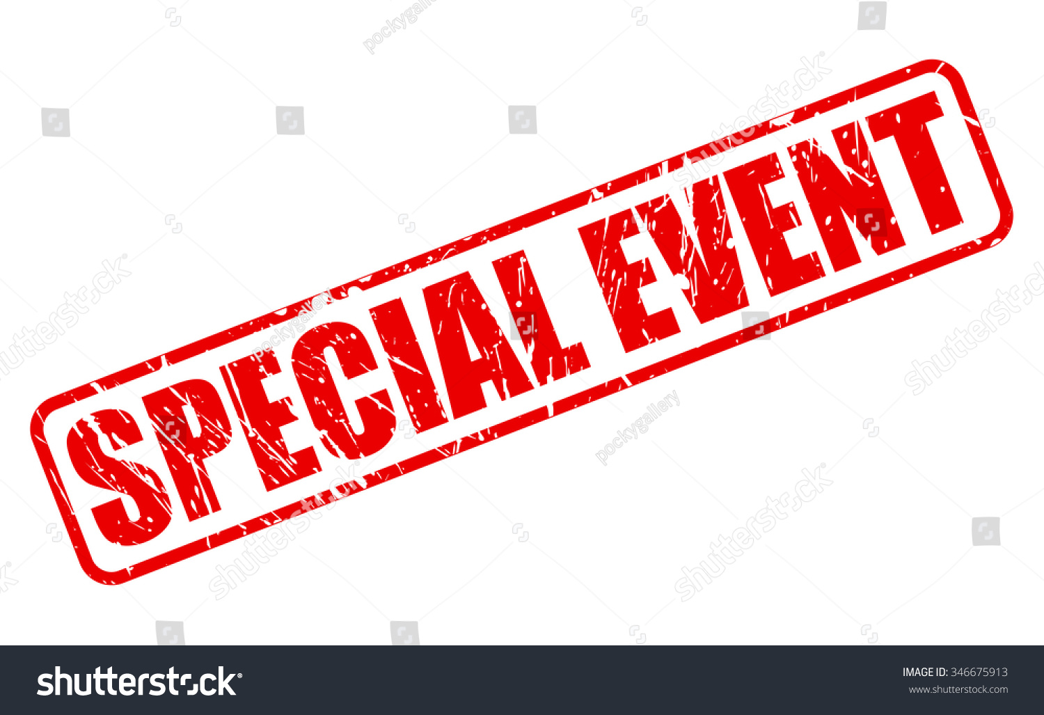 Special Event Red Stamp Text On Stock Vector (Royalty Free) 346675913
