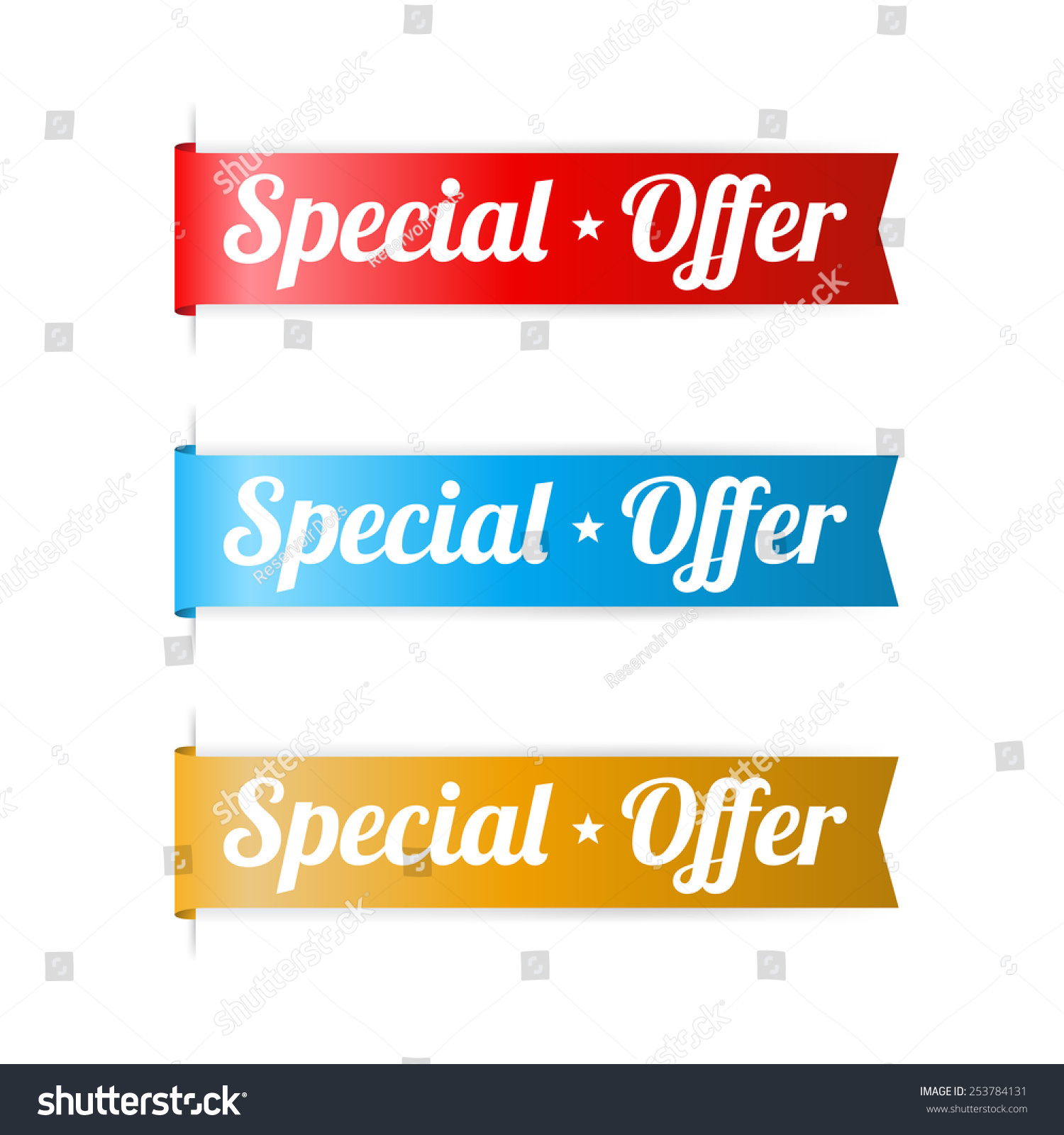 Special Offer Labels Stock Vector (Royalty Free) 253784131