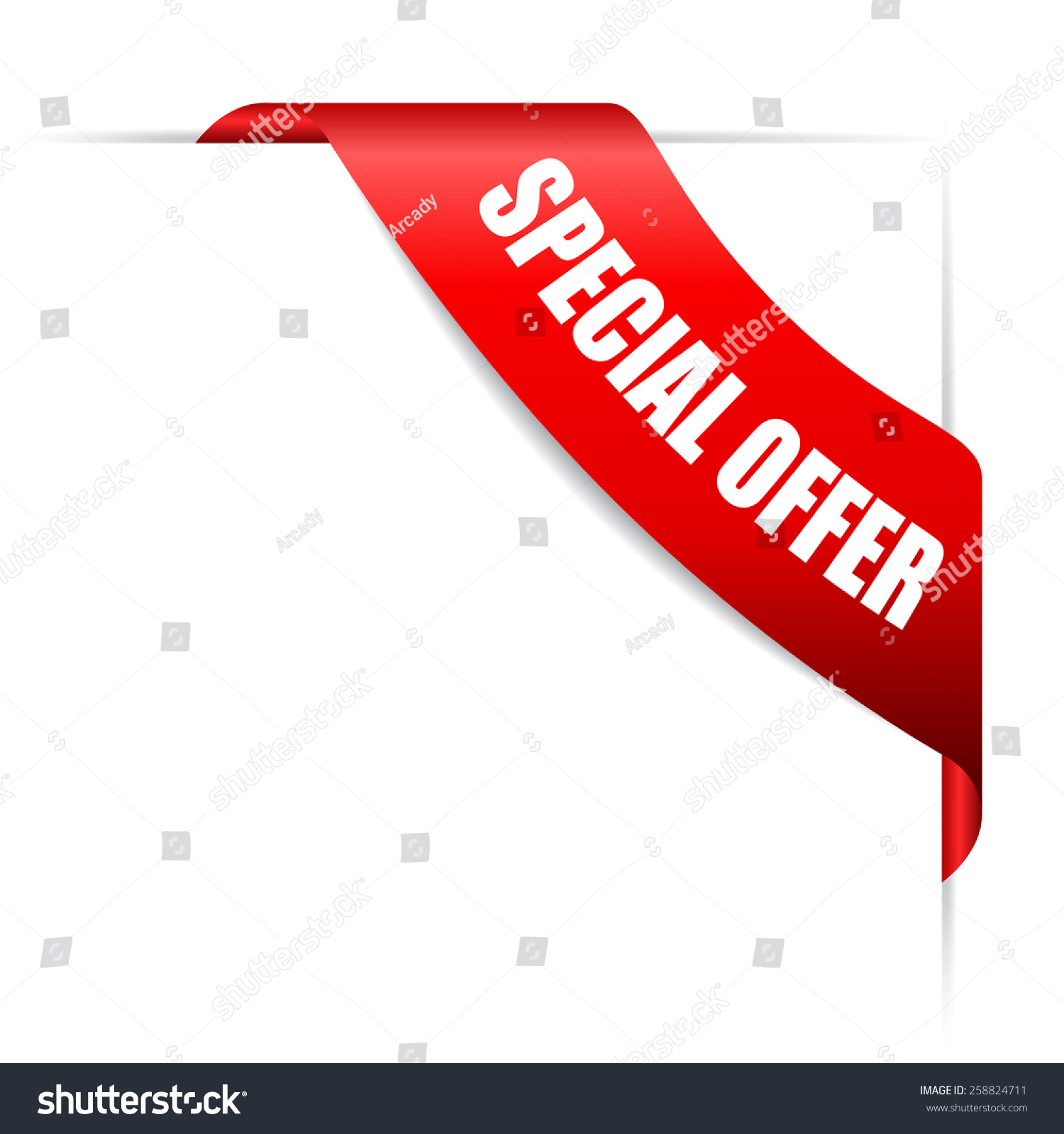Special Offer Ribbon Stock Vector (Royalty Free) 258824711 | Shutterstock